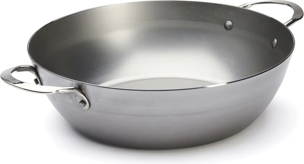 Ocelová hluboká servírovací pánev de Buyer MINERAL B P.24cm 5,5l