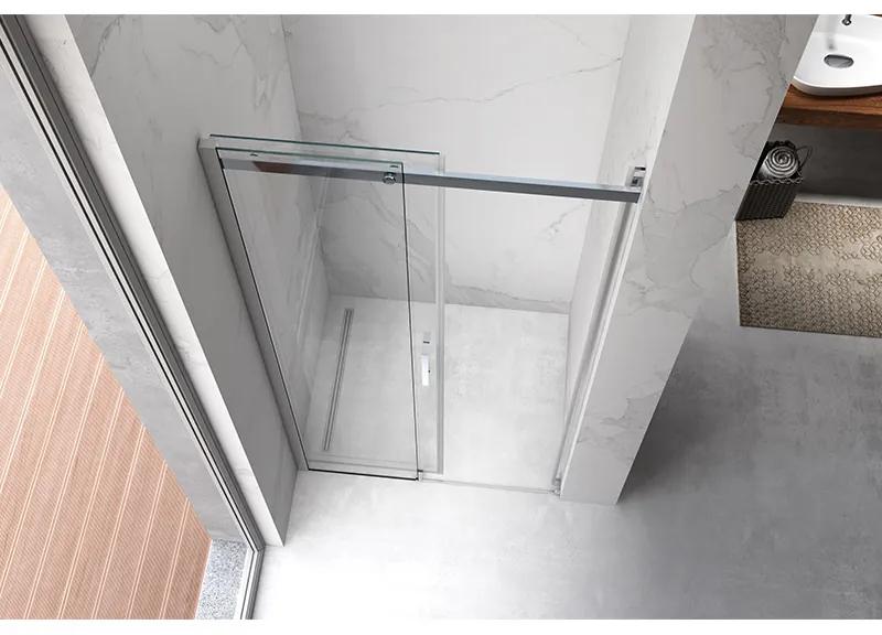 BPS-koupelny Posuvné sprchové dveře HYD-PD09 100 chrom/transparent pro instalaci do niky