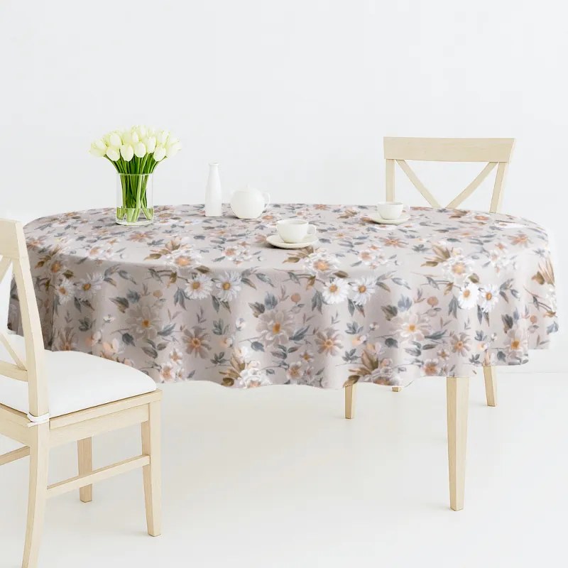 Ubrus PVC oválný PVC Fl-1670-03 - Zahrada klidu (různé velikosti)