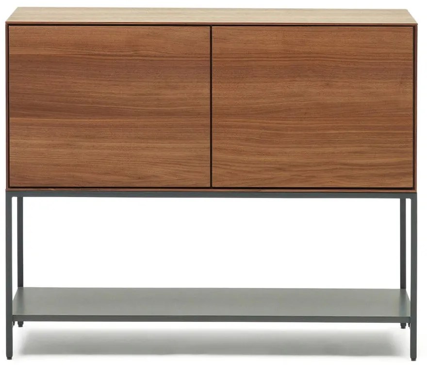 Nízká komoda v dekoru ořechu v přírodní barvě 97,5x80 cm Vedrana – Kave Home