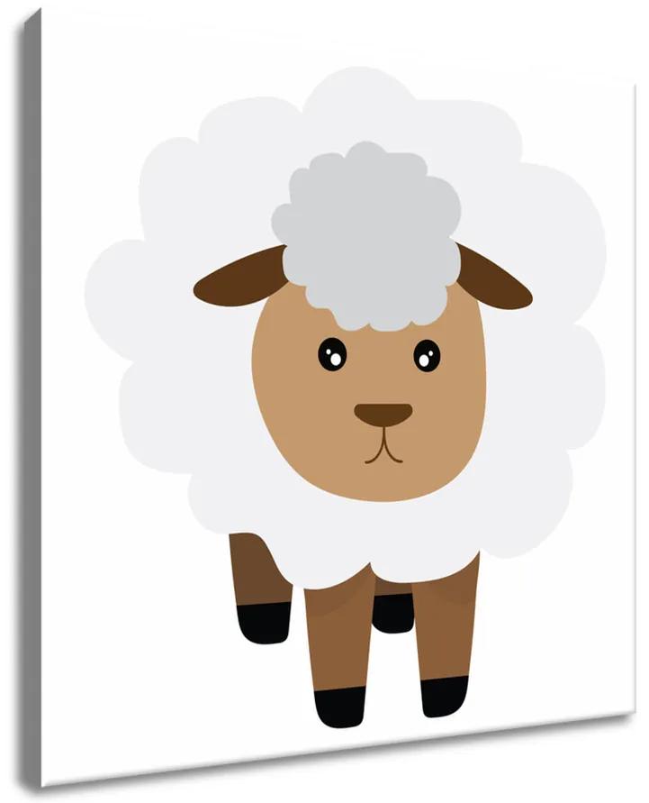 Gario Obraz na plátně Bílá ovečka Rozměry: 30 x 30 cm