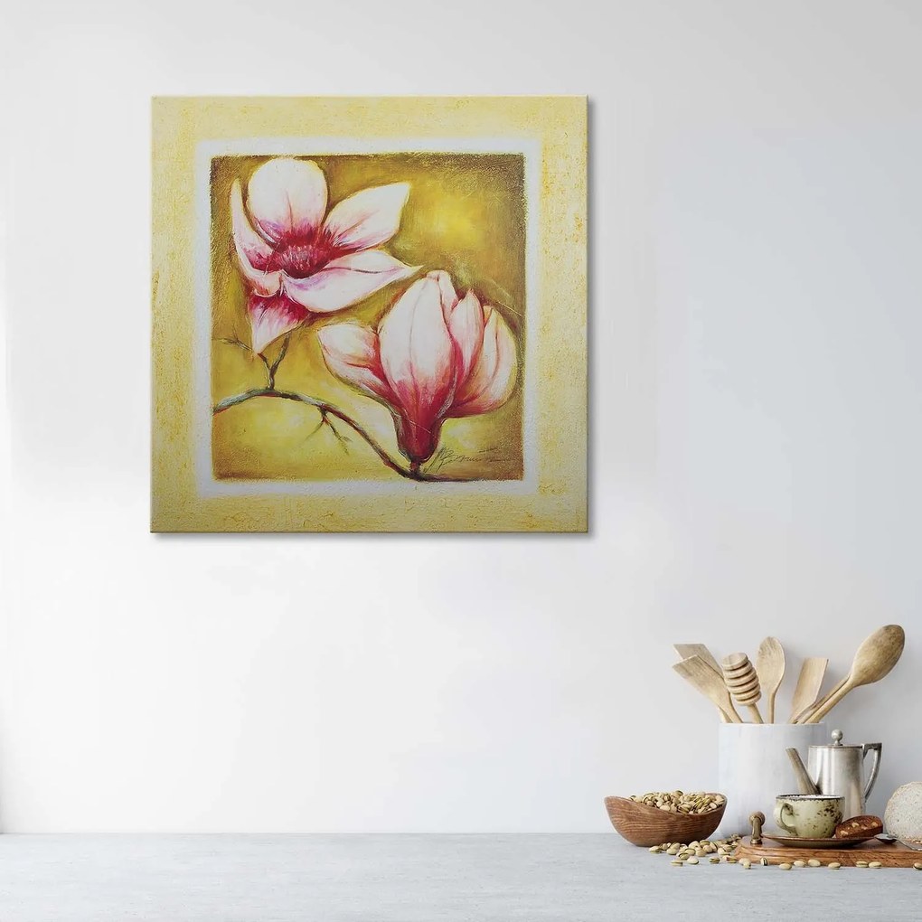 Gario Obraz na plátně Dva třešňové květy Rozměry: 30 x 30 cm