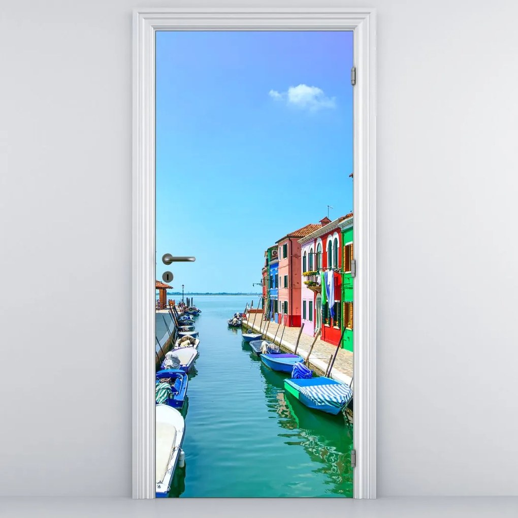 Fototapeta na dveře - Ostrov Burano (95x205cm)