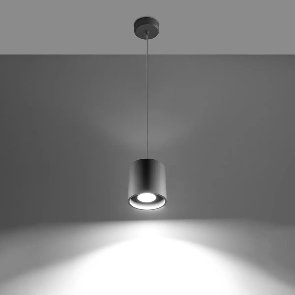 Sollux Lighting Závěsné svítidlo ORBIS 1 šedé