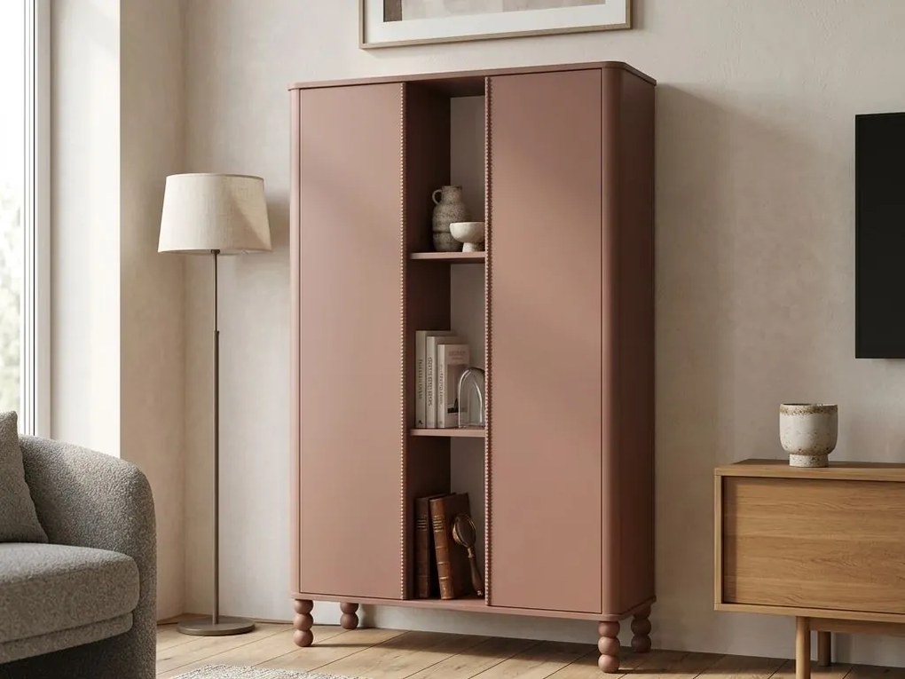 Designová vitrína DOT terakota