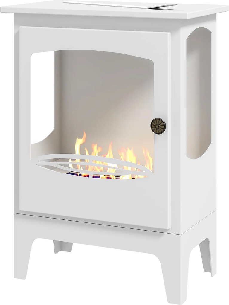 HOMCOM krb na bioethanol 2,05 kW ocel, nádrž 0,9 l, doba hoření 3 h, 39x26x54 cm, černý