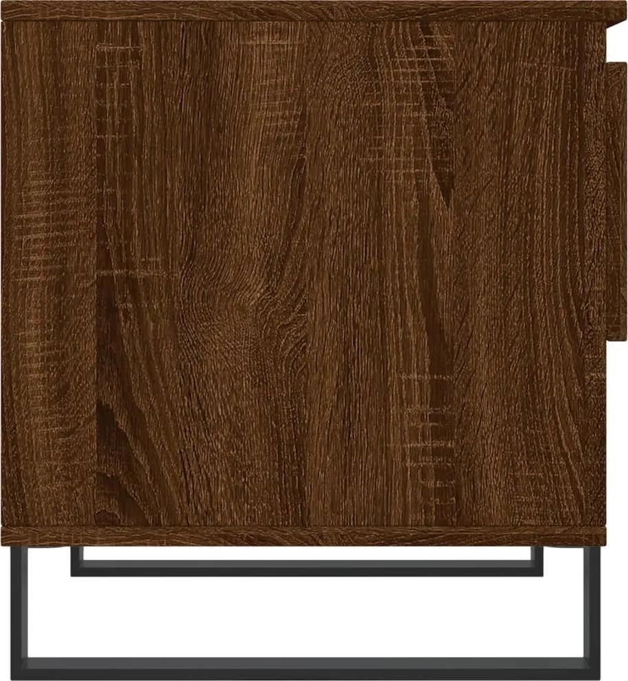 vidaXL Konferenční stolky 2 ks 50x46x50 cm kompozitní dřevo [830939] Barva: hnědý dub