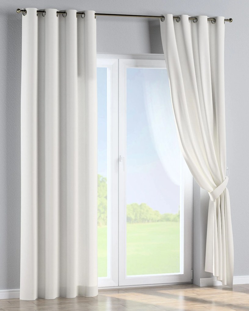 Závěs na kroužcích barva bílá