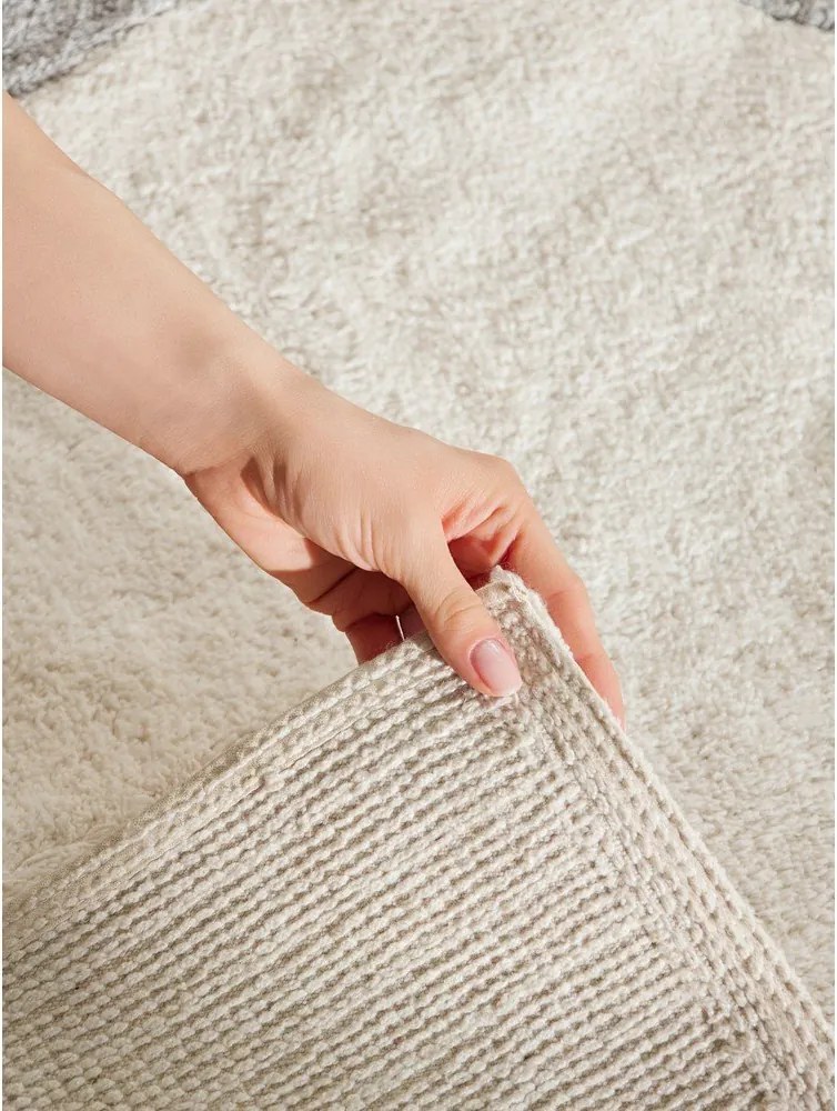 Krémový pratelný/ručně tkaný bavlněný dětský koberec 140x200 cm Snuggle Petite – Hanse Home