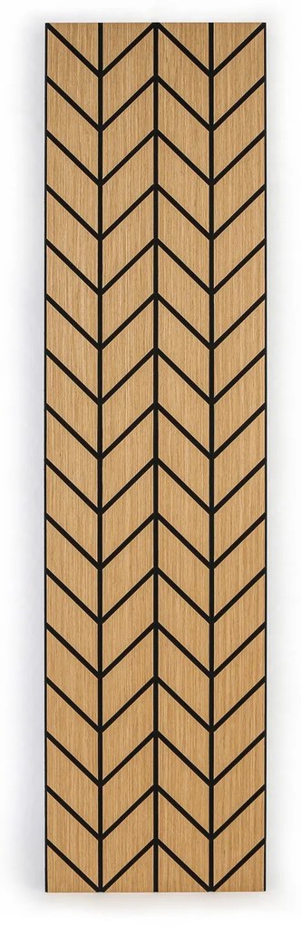 Designový akustický panel, 2400 x 600 mm, dub Hamilton