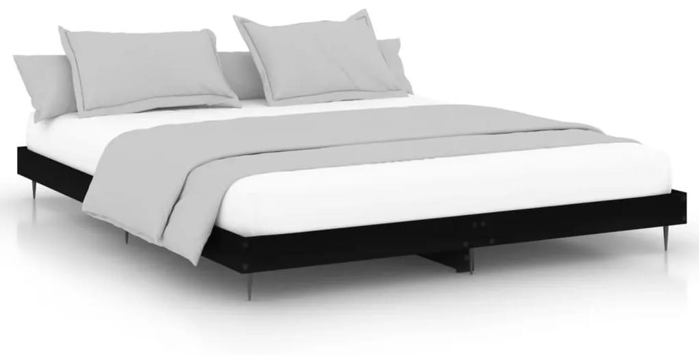 vidaXL Rám postele černý 160 x 200 cm kompozitní dřevo
