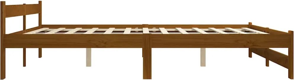 Rám postele bez matrace Honey Brown Masivní borovicové dřevo 322011