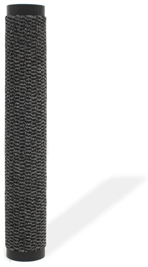 vidaXL Protiprachová obdélníková rohožka všívaná 120x180cm antracitová