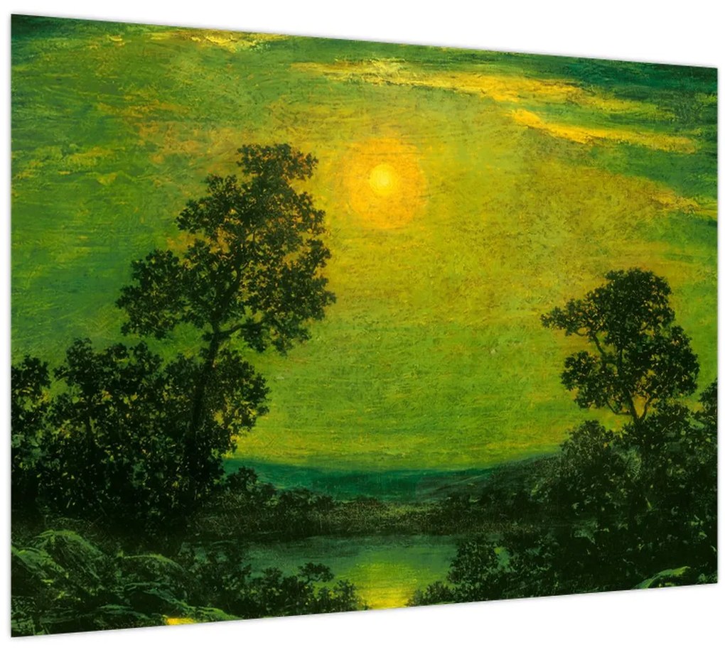 Obraz - Imitator of Ralph Albert Blakelock, Moonlight, reprodukce (70x50 cm)