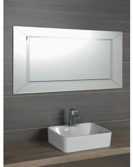 Sapho Arak Zrcadlo s lištami a fazetou 100x50 cm AR100