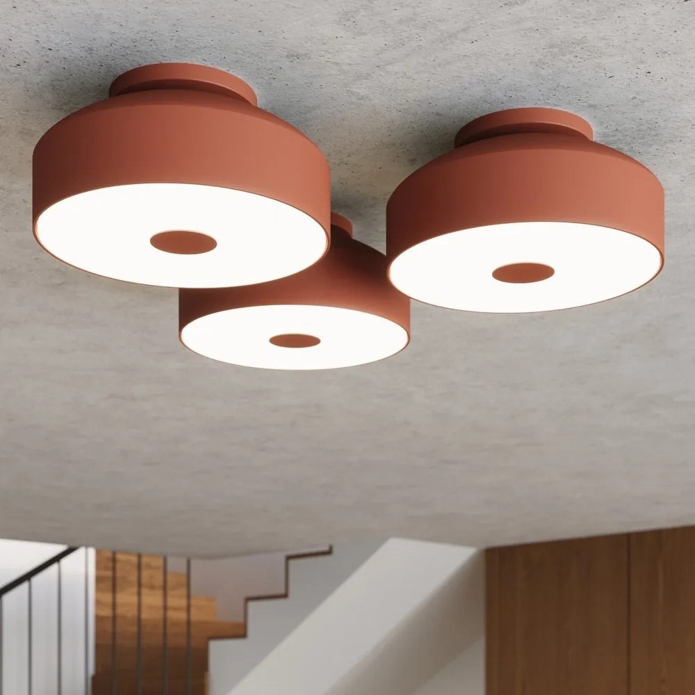 Oranžové kovové stropní svítidlo ø 30 cm Blacko – Sollux