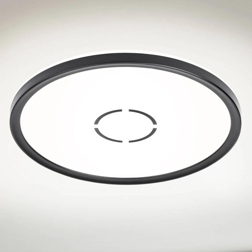 Stropní svítidlo LED zdarma, Ø 29 cm, černé