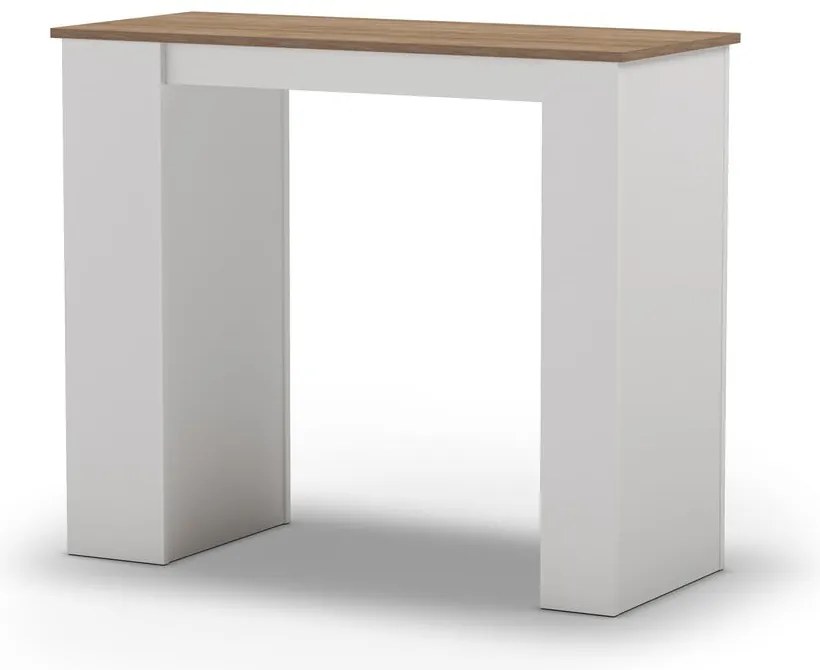 Barový stůl s deskou v dubovém dekoru 52x120 cm Peru – Marckeric