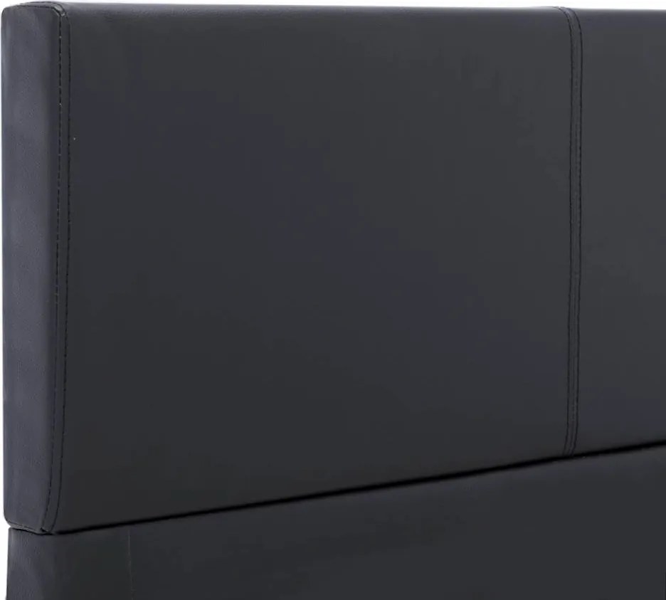 Rám postele černý umělá kůže 90 x 200 cm 284768