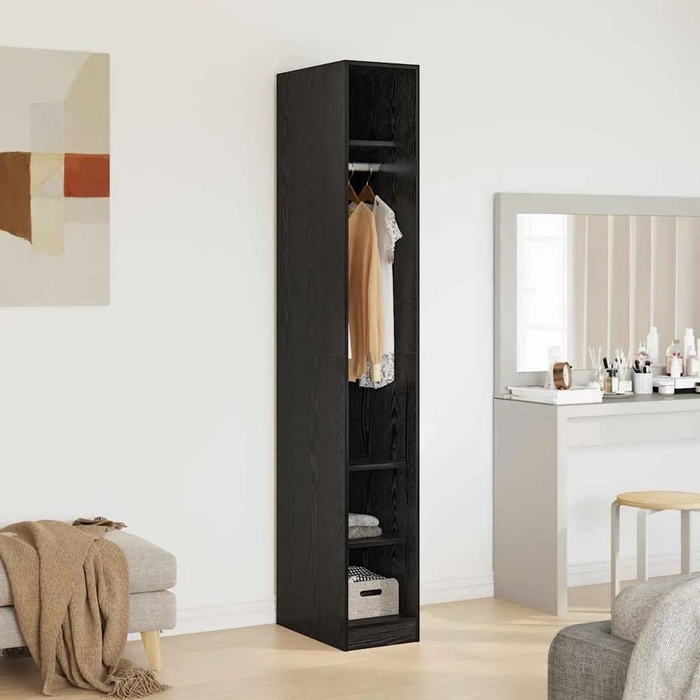 Šatní skříň Černý dub 50 x 30 x 200 cm Kompozitní dřevo 3403215