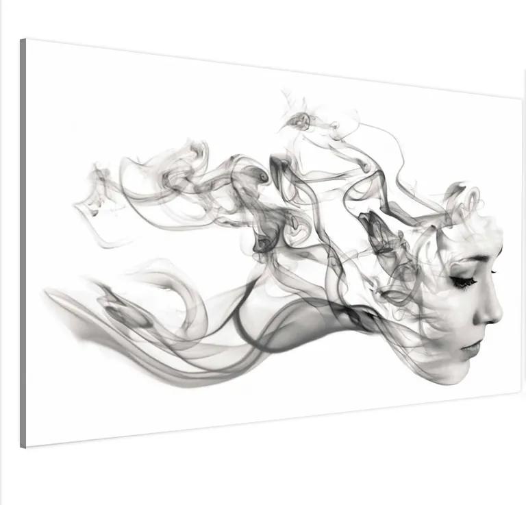 Obraz něžná dívka z kouře (150x100 cm) - InSmile ®