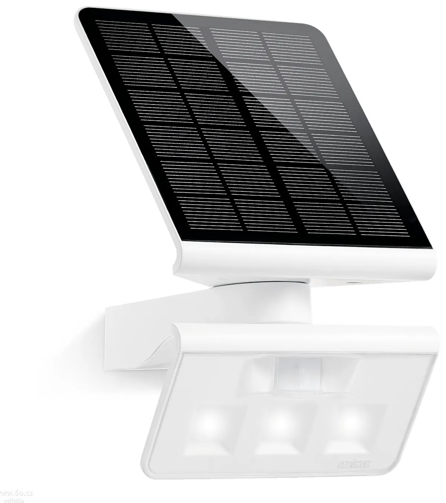 Steinel 671006 XSolar L-S, nástěnné solární svítidlo se senzorem, 1,2W LED 4000K, bílá, výška 29,8cm, IP44