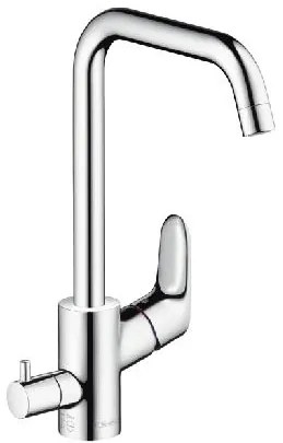 Hansgrohe Focus M41 - Páková dřezová baterie s uzavíracím ventilem, chrom 31823000