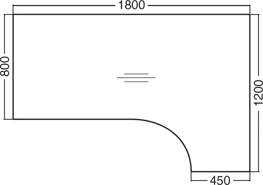 Ergonomický stůl ProOffice A 180 x 120 cm, pravý, divoká hruška