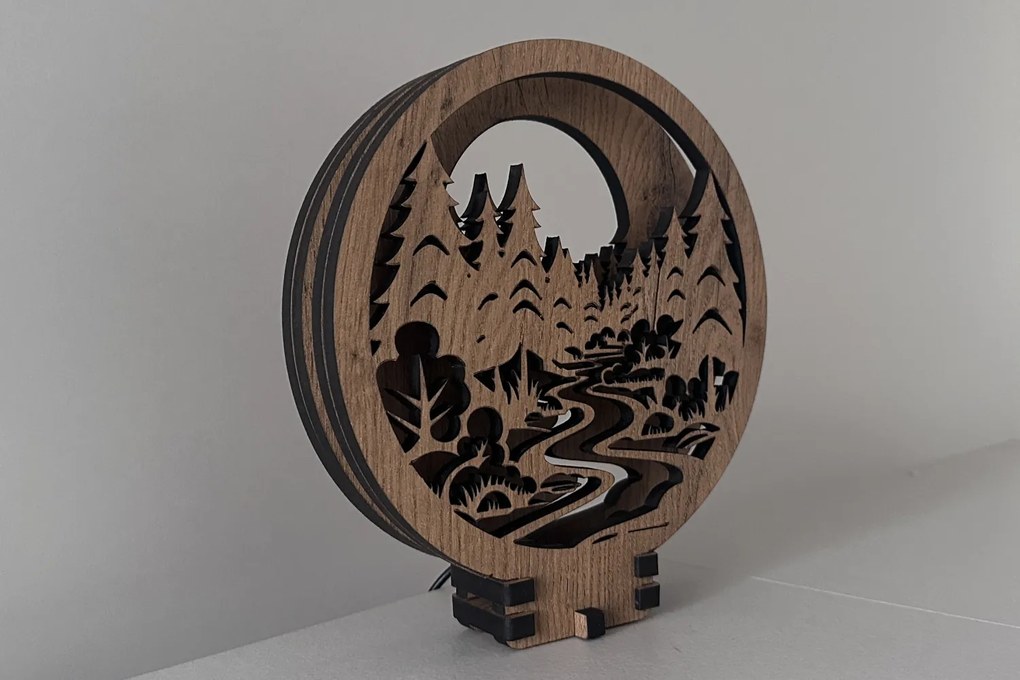 Li-Go "V lese" lampa 20x22cm provedení povrchu: dub světlý