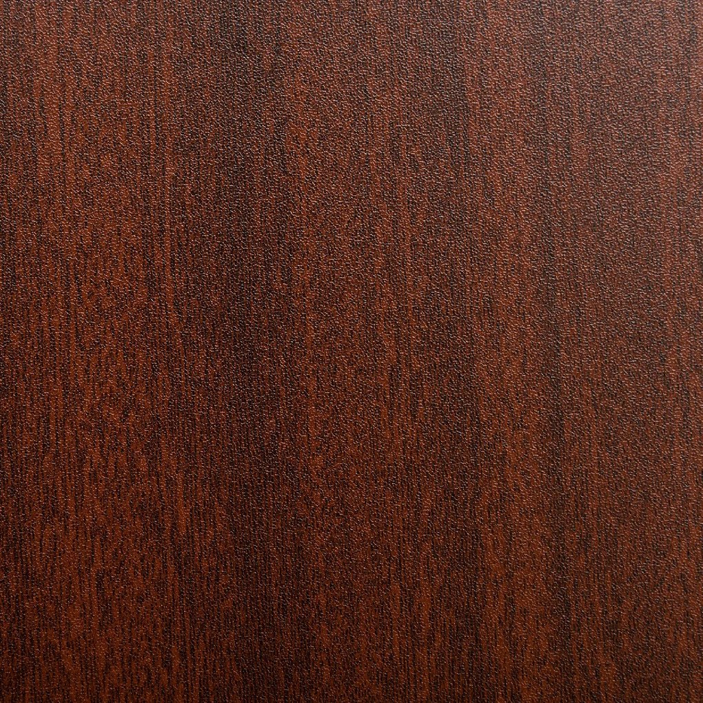 HOMCOM Klasická TV stojan do obývacího pokoje se 2 policemi a 2 skříňkami, MDF a nerezová ocel, hnědá, 120x39,5x52cm