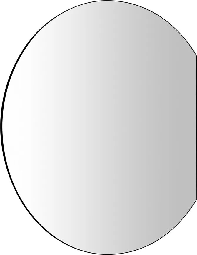 Sapho Sapho, DARA CUT LED podsvícené zrcadlo 20W, ø 100x90cm, topná folie, 34900CI