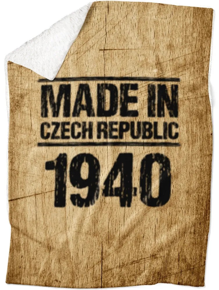 Deka Made In (rok: 1940, Podšití beránkem: ANO)