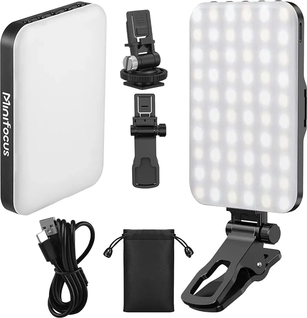 Led lampa pro telefon a fotoaparát 60 Led klip 2200 mAh Světlo