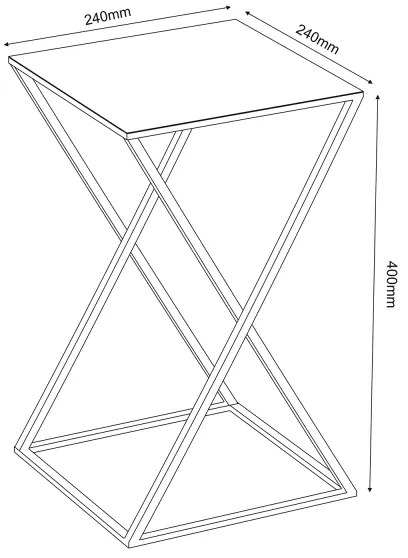 Stojan na květiny 40x24 cm zlatá