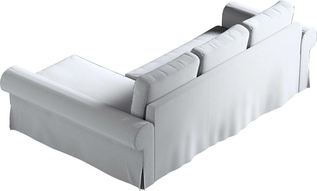 Potah na pohovku IKEA Backabro rozkládací se šezlongem barva šedá látka sametová