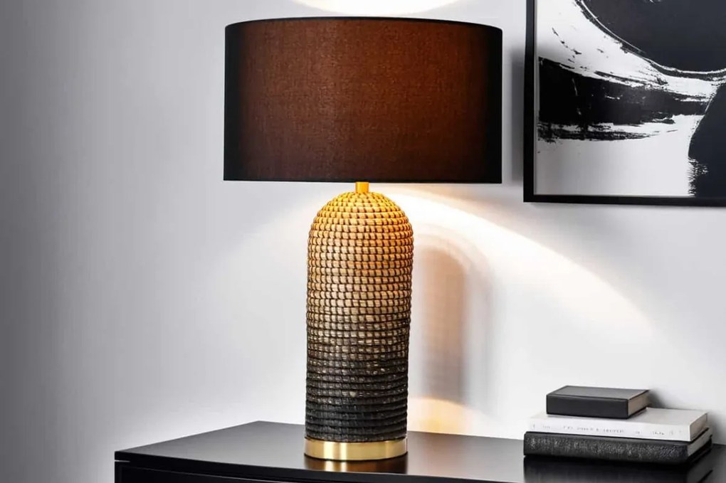 Designová stolní lampa Saretha 61 cm černá Biano.cz