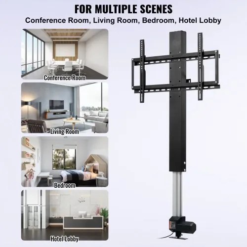 Motorový TV zvedák pro obrazovky 66–152,4 cm, zdvih 800 mm, nosnost 59,9 kg