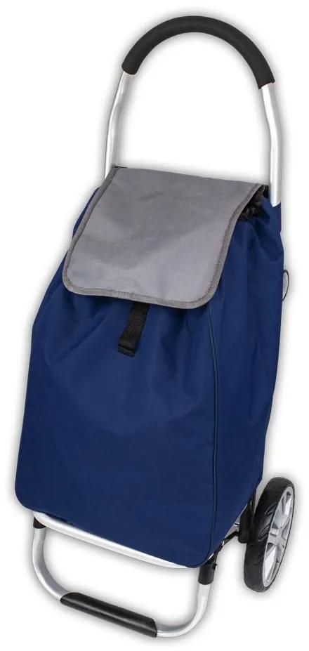 HomeLife Nákupní taška na kolečkách CARRY 53 litrů modrá modrá