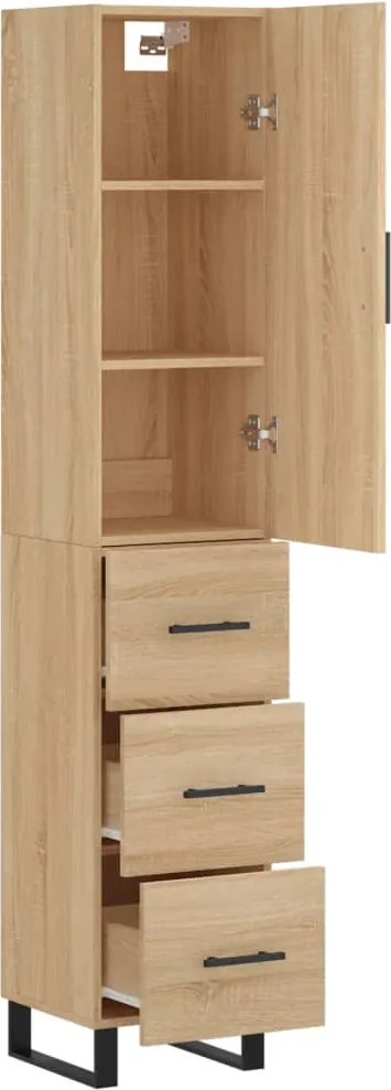 Skříň highboard dub sonoma 34,5 x 34 x 180 cm kompozitní dřevo 3198876