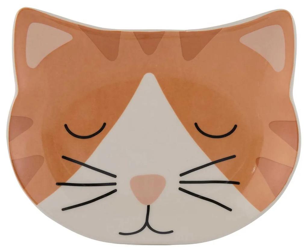 Mason Cash Decorated miska pro kočky 16 x 13 cm, oranžová, 2030.470