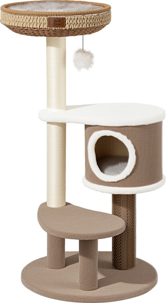 Škrabadlo pro kočky fudajo – 117 cm, béžová (66003)