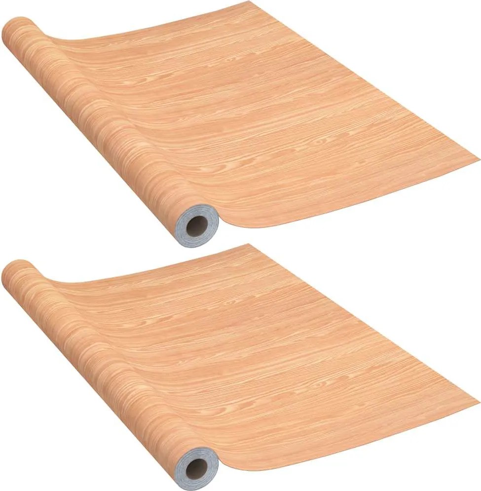 Samolepicí tapety na dveře 2 ks javor 210 x 90 cm PVC 326138