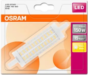 OSRAM LED STAR Line 118 230V 17.5W 827 R7S / 2500lm / 2700K / 15000h / noDIM / A++ / Plast čirý / 1ks (4058075138469)