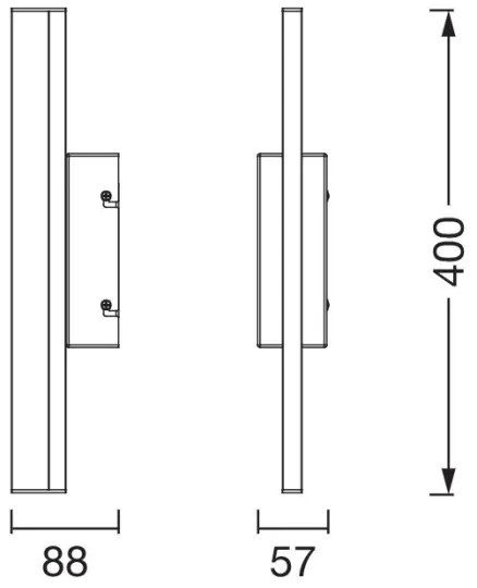 Ledvance-LED Stmívatelné osvětlení zrcadla ORBIS MIRROR LED/6,8W/230V 40 cm IP44
