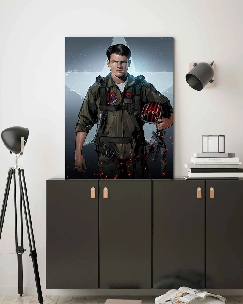 Gario Obraz na plátně Maverick, Tom Cruise - Nikita Abakumov Rozměry: 40 x 60 cm