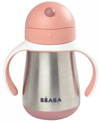 Beaba Hrnek termoizolační s brčkem nerez 250 ml Pink