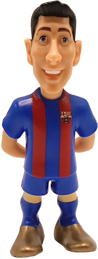 Minix football 7 cm: club fc barcelona - lewandowski