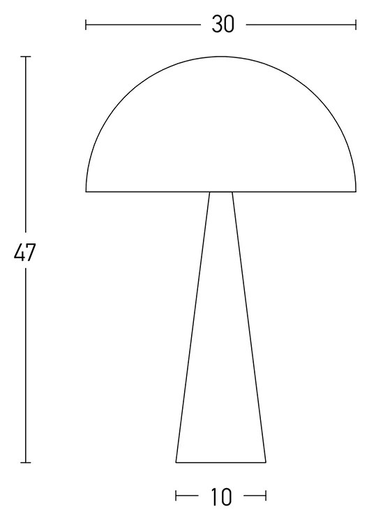 Zambelis 20211 stolní lampa matně zlatá, 1xE27, 47cm