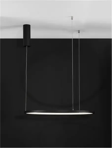 LED lustr Tarquin 60 černé