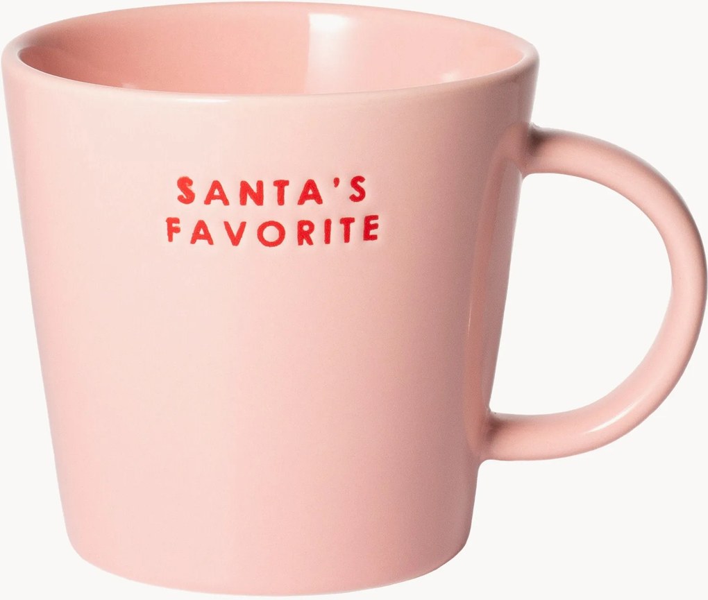 Ručně foukaný hrnek Santa's Favorite